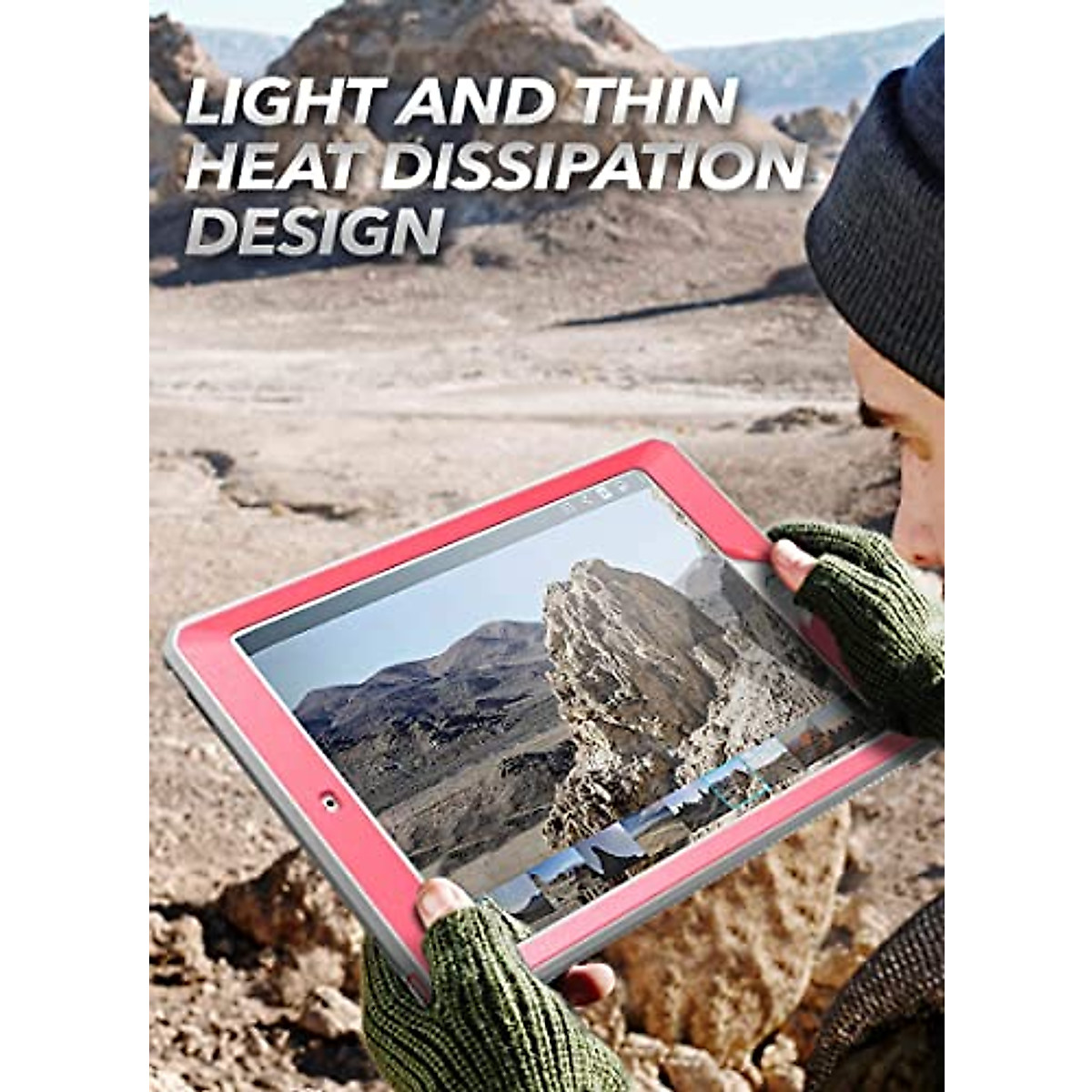 SUPCASE for iPad 9th Generation Case with Screen Protector (Unicorn Beetle Pro), [Built-in Stand] Heavy Duty Rugged Protective Case for iPad 10.2 9th / 8th / 7th Generation (2021/2020/2019), Pink