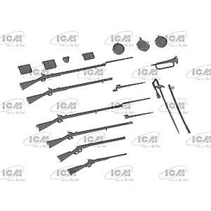 ICM 35022 Plastic Model Kit US Civil War Weapons & Equipment - Scale 1:35