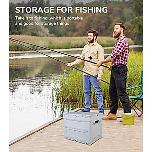 E-Z Foldable Storage Bins - Multifunctional Containers Collapsible Space Saving Expendable Camping Dining Table Lightweight