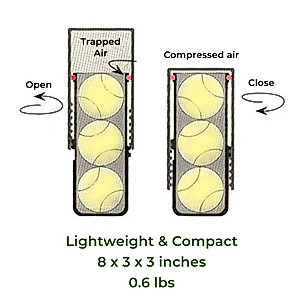 Gexco Tennis Ball Saver - Pressurized Tennis Ball Storage That Keeps Balls Bouncing Like New