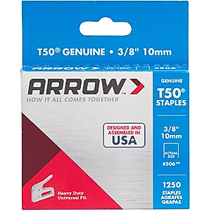 Arrow Fastener 50624SPTP 3/8" T50 Staples