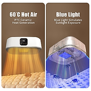 Portable Clothes Dryer, Small Dryer with Remote Control, Compact Foldable Travel Clothes Dryer with Dry Bag for RV, Travel, Home