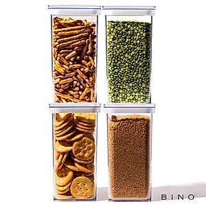 BINO | Food Storage Containers - 2.4L | THE SNAP+COLLECTION | Airtight Storage Containers with Lids | Kitchen & Pantry Organization | Kitchen Containers Airtight