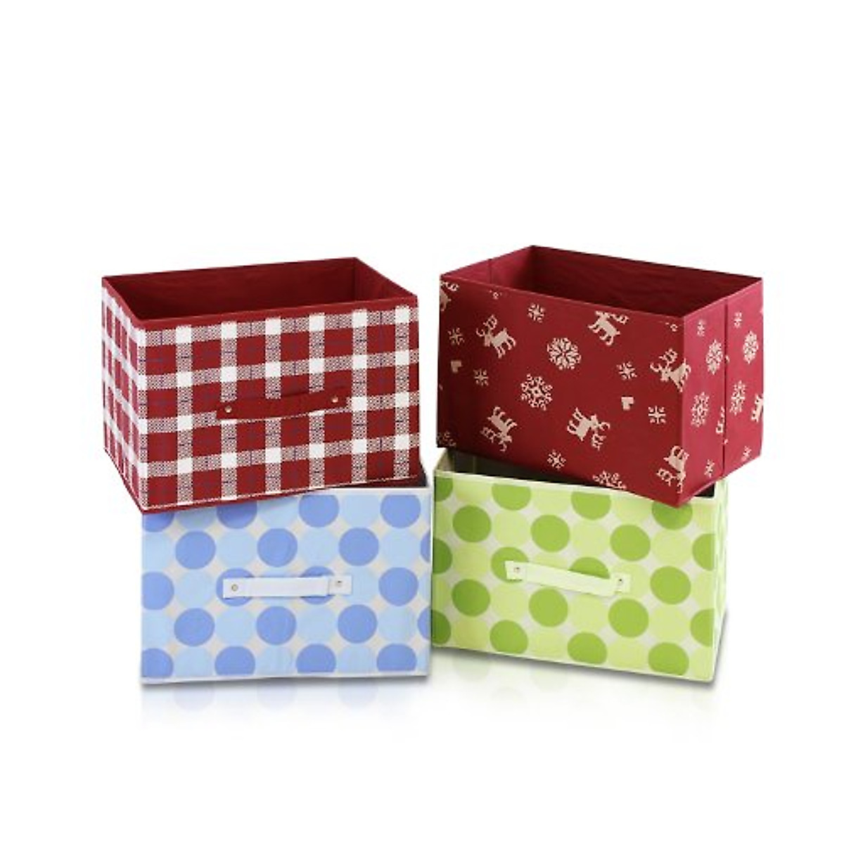 Furinno Laci 11144BL Non-Woven Fabric Soft Storage Organizer, Dot Design, Blue