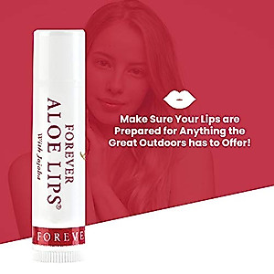 Forever Living - Forever Aloe Lips - Ultimate Lip Care for Any Weather - Moisturizing Lip Balm with Aloe, Jojoba & Beeswax - Vegan - Pack of 12