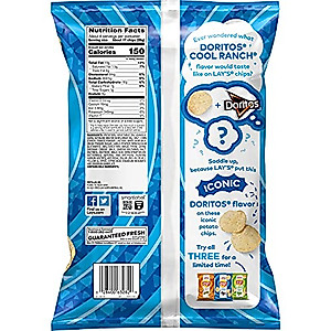 Lay's Doritos Cool Ranch Flavored Potato Chips, 7.75 Oz