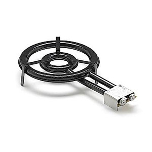 Flames VLC Professional 2 Ring Paella Gas Burner - Outdoor - T-380 with long adjustable legs by Castevia Imports