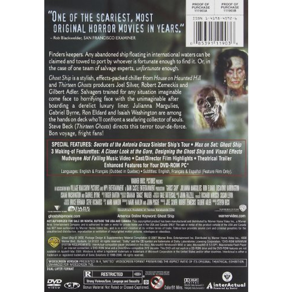 Ghost Ship (DVD) (WS)