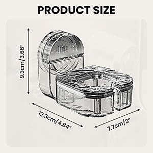 Hair Dryer Holder, New Suction Cup Rotating Hair Dryer Rack Universal Adhesive Hair Dryer Holder Stand Wall Mounted for Bathroom (Silver)