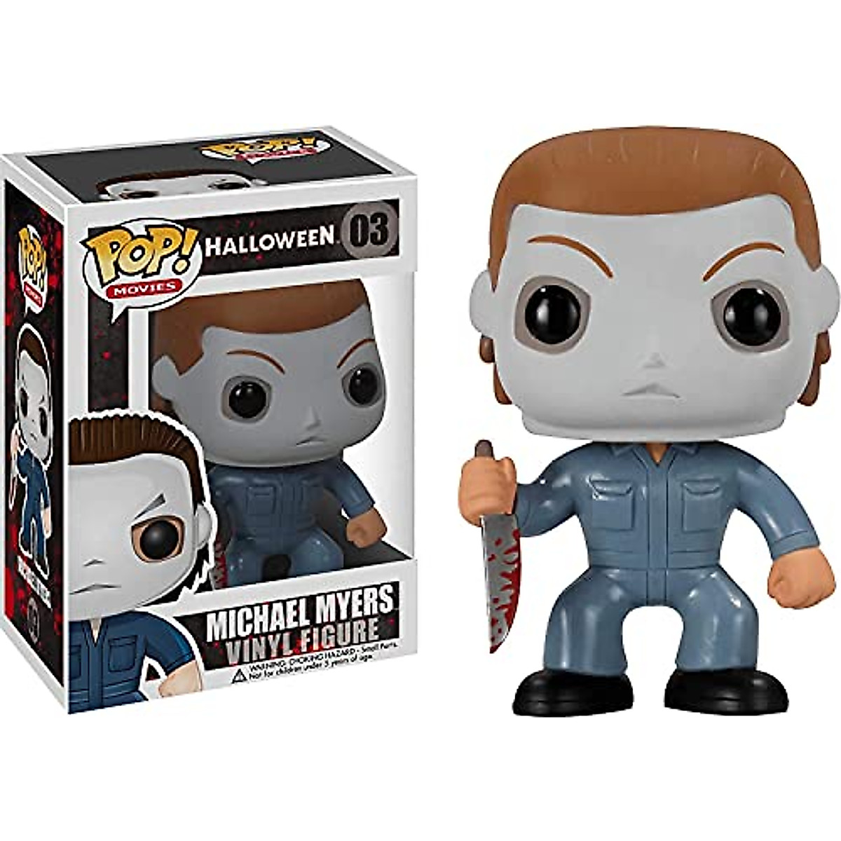 POP Halloween - Michael Myers Funko Vinyl Figure (Bundled with Compatible Box Protector Case), Multicolored, 3.75 inches