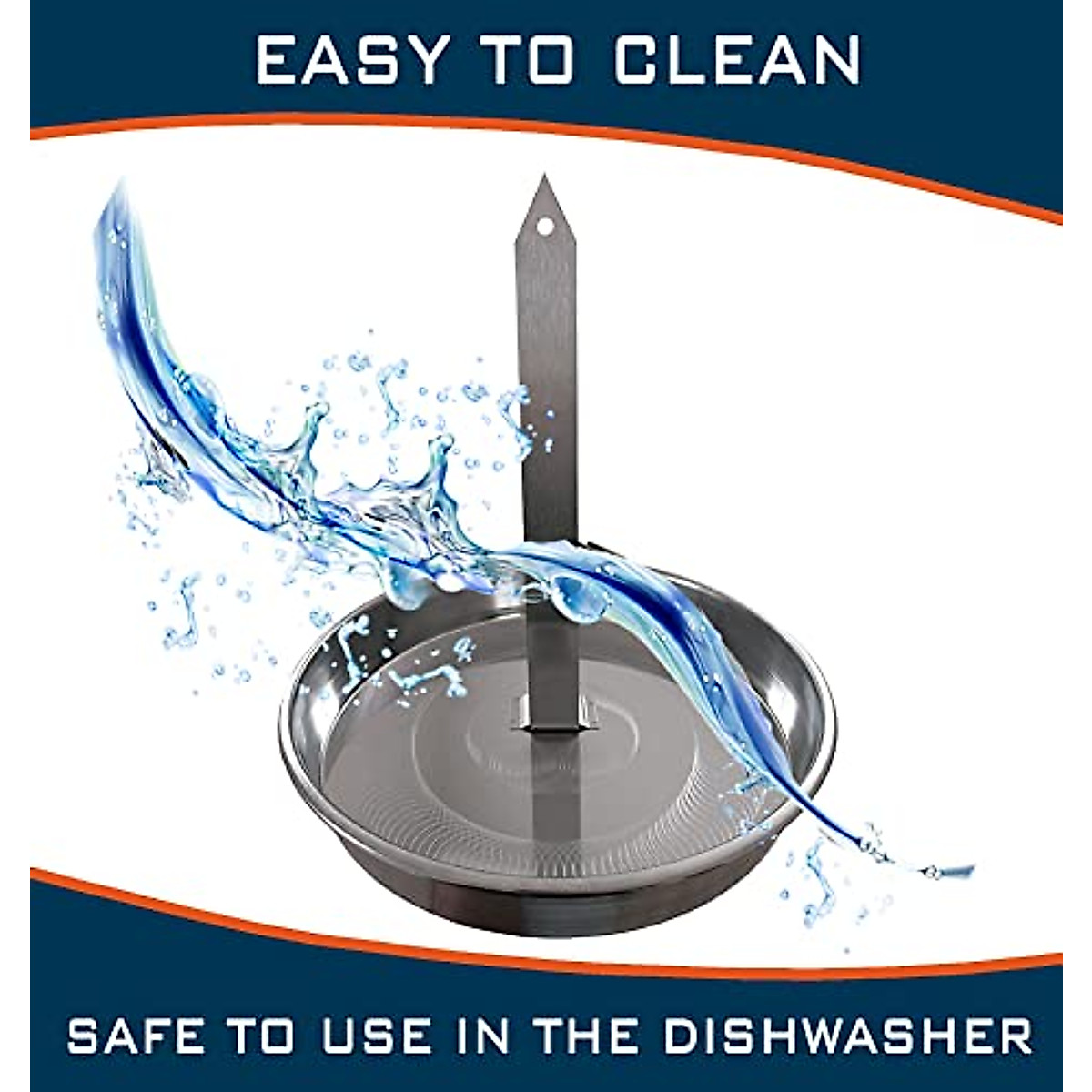 Al Pastor Skewer for Grill, 7.5'' and 10'' Skewers, 10"x10" and 1.40 depth Stainless Steel Base Plate,Vertical Skewer,Bbq Vertical Skewer,Trompo Para Tacos Al Pastor,Vertical Rotisserie,Vertical Spit