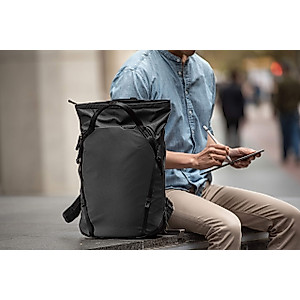 Peak Design Everday Totepack 20L Black, Urban Travel or Photo Carry (BEDTP-20-BK-2)