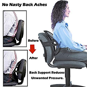 Big Ant Lumbar Support, Car Back Support Mesh Double Layers Ergonomic Designed for Comfort and Lower Back Pain Relief - Car Seat Lumbar Support for The Driver, Office Chair, Wheelchair