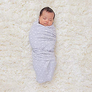 Comfy Cubs Muslin Swaddle Blankets Neutral Receiving Blanket Swaddling, Wrap for Boys and Girls, Baby Essentials, Registry & Gift (Grey)