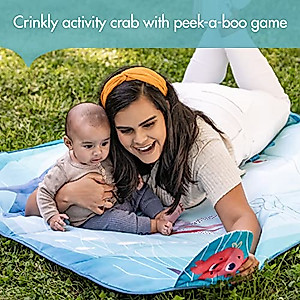 Tiny Love Outdoor Picnic Mat, XL Space Offers Plenty of Room for Play and bonding, Treasure The Ocean