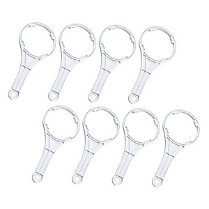 8pcs Home Water Filter Black Case Under Sink Water Filter Tool Filter Spanner Filter Spanner Shell Wrench Business Machine White Plastic Household Water