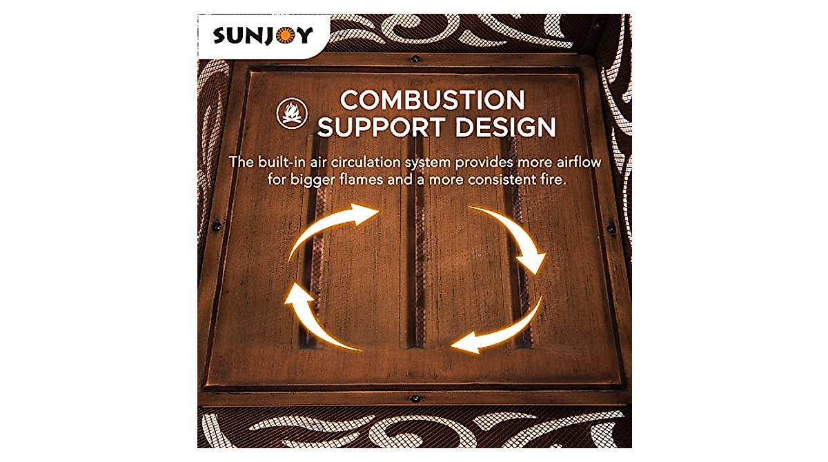 Sunjoy 26" Copper Fire Pit for Outdoor Gatherings