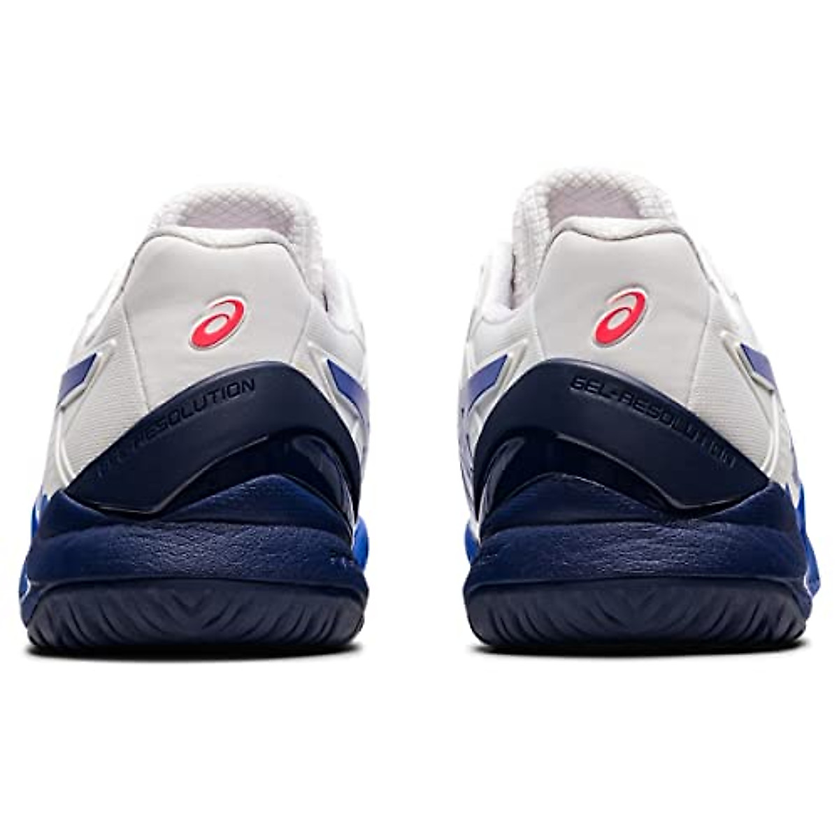 ASICS Women's Gel-Resolution 8 Tennis Shoes, 7.5, White/Lapis Lazuli Blue