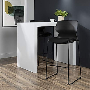 HON Basyx Contempo Guest Stool, 2 Pack, Black/Black