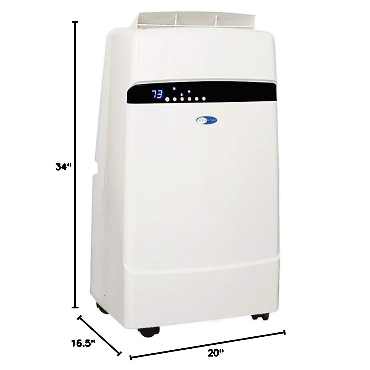 Whynter ARC-12SD 12,000 BTU (6,936 BTU SACC) Dual Hose Cooling Portable Air Conditioner, Dehumidifier, and Fan with Activated Carbon Filter plus Storage bag, up to 400 sq ft in White
