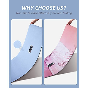 COOLMOON Yoga Mat Non Slip, Anti-Tear 1/4 Thick TPE Yoga Mats for Women and Men, 72"x24" Exercise & Fitness Mat with Carrying Strap, Workout Mats for Yoga, Pilates and Floor Exercise