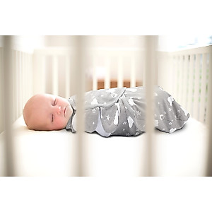 3-Pack Baby Swaddle Blanket Sleep Sacks, Newborn Swaddle Sack, Baby Swaddles 0-3 Months, Swaddles for Newborns, Baby Sleep Sack, Baby Swaddle Blanket Wrap, Grey