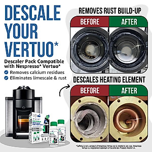 Descaling Solution for Nespresso Vertuo Machines. 2 bottles. 4 Uses