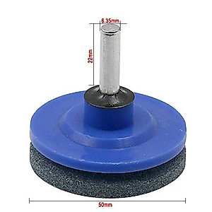 BE-TOOL Blade Sharpener,4PCS Garden Tool Sharpener Faster Universal Grinding Rotary For Any Power Drill Hand Drill（Cyan）