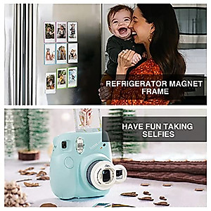 WOGOZAN Accessories for Fujifilm Instax Mini 7+ Plus Instant Camera Bundle kit Includes Mini 7+ Clear Case/Photo Album/Picture Frames/Selfie Mirror/Magnetic Frames/DIY Stickers and Other Accessories