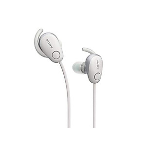 Sony SP600N Wireless Noise Canceling Sports In-Ear Headphones, White (WI-SP600N/W)