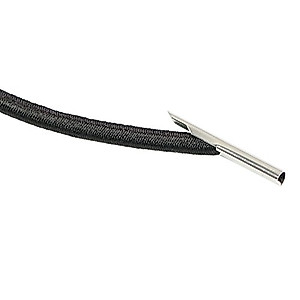 Sunnydaze Universal Replacement Bungee Laces Elastic Repair Kit for Zero Gravity Lounge Chair Recliners 4 Black Strings Fully Laces One Chair