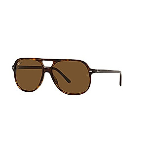 Ray-Ban RB2198 Bill Square Sunglasses, Havana/Polarized Brown, 60 mm