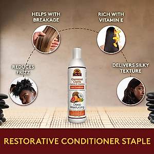 OKAY Coconut Curls Gardenia&Grapefruit Conditioner Helps Moisturize,Hydrate,and Define Curls Sulfate,Silicone,Paraben Free For All Hair Types and Textures Made in USA 12oz