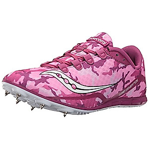 Saucony Women's Vendetta Track Shoe, Pink/White, 10.5 M US