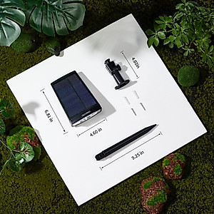 Solar Spot Lights Outdoor, SainSonic IP67 Waterproof Spotlights with a No Peeling Panel and Screwless Design for Long Life, LED Garden Wall Yard Pool Landscape Lighting, 700 Lumens Cool White, 2 Packs