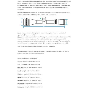 Scopecoat Neoprene Scope Cover 3mm Large 12.5 in x 42 mm (SCP10SC06BK)
