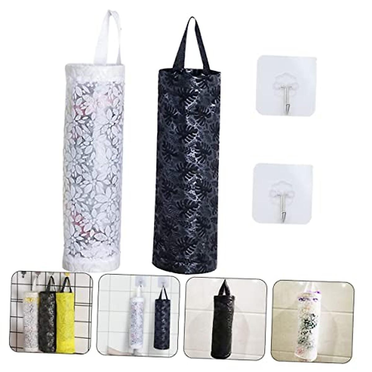 Healeved 2 Sets Garbage Bag Storage Trash Bags Suspending Bag Dispenser Convenient Bag Dispenser Suspending Bag Organizer Home Supplies Plastic Bag Non-woven Fabric Household
