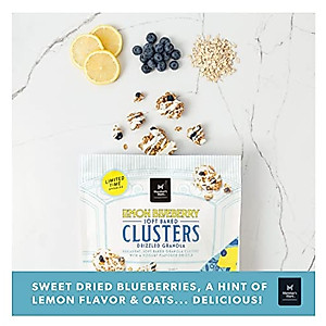 Member's Mark Lemon Blueberry Drizzled Granola Clusters (24 Ounce), 1.5 Pound (Pack of 1)