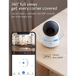 IMILAB Indoor Security Camera, C20 WiFi 1080P Surveillance IP Camera for Pet/Nanny/Baby Monitor, with Human Tracking, Night Vision, 2-Way Audio