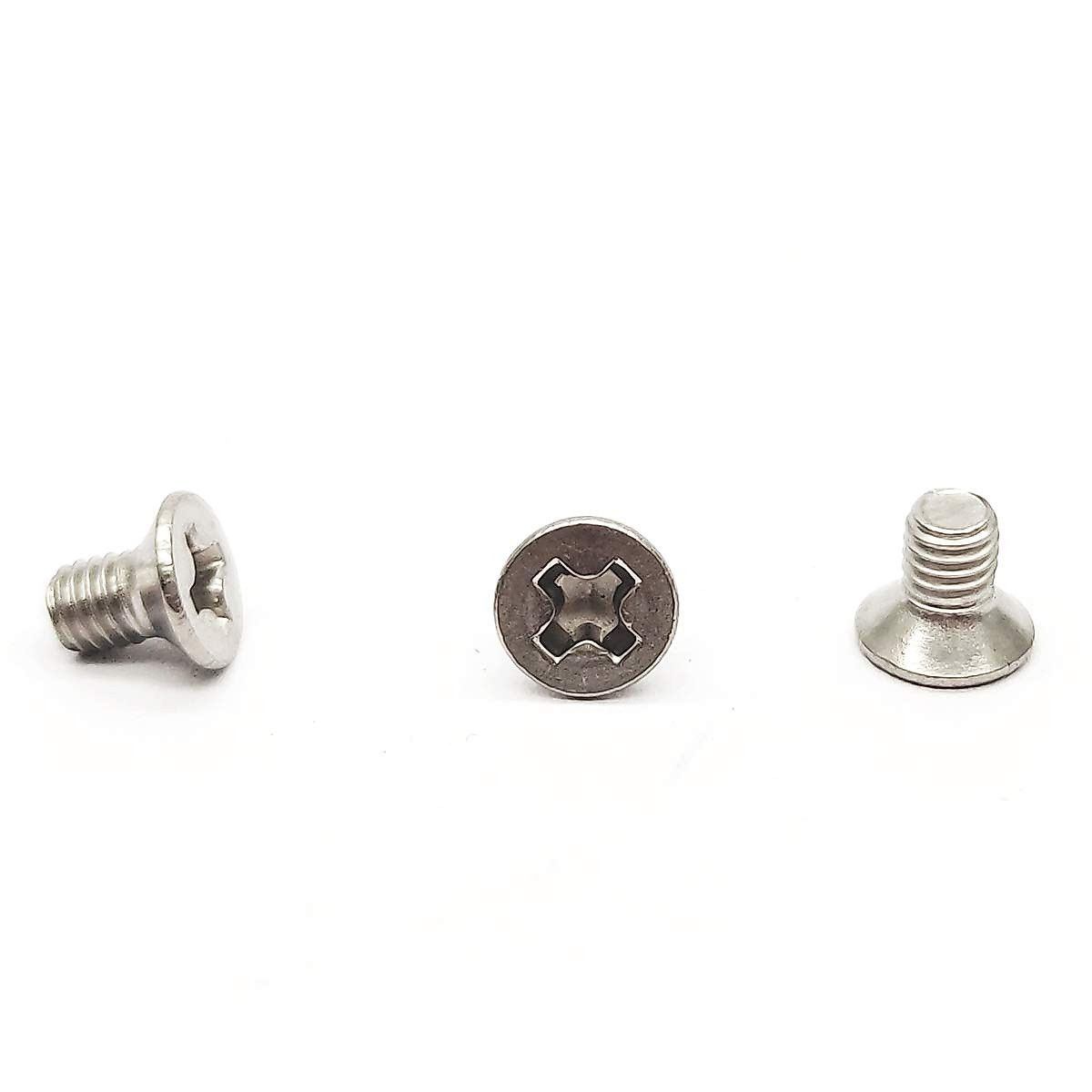 M3-0.5x5mm Stainless Steel countersunk Head Screw Plain Finish Flat Head Screw Machine Countersunk Screw Bolt Fastener 100pcs
