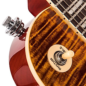 Vintage Reissued Series Paradise V100AFD Electric Guitar (Flamed Maple Amber)