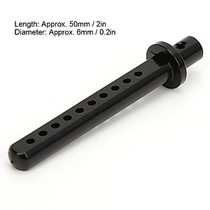 RC Car Shell Column, 4Pcs Remoted Control Model Car Accessory RC Car Shell Column Standoff Pillar with 8Pcs R Pins for SCX10 1/10 RC Crawler Kids Toy Car Upgrade Parts(Black) Car Model Accessories