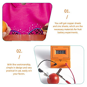 iplusmile 10 Pairs Zinc Sheet Copper Sheet Plating Kit Nickel Anode Black Oxide Coating Kit Potato Light Nickel Plating Kit DIY Kits Electrode Strip for Plating Aluminum Plate Fruit