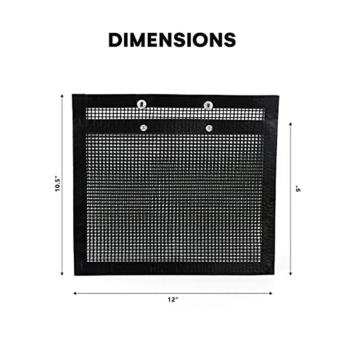 Zorestar BBQ Mesh Grill Bag-Reusable Grill Pouches 3-Pack Large Non-Sticking Grilling Pouches for Outdoor: Heat-Resistant, Nonstick, Dishwasher Safe Grilling Accessories for Cooking, Barbecue, Smoker