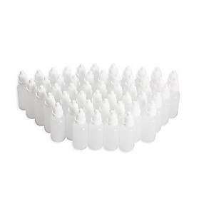 WOIWO 10PCS Refillable Plastic Squeezable Dropper Bottle Essential Oil Container Eye Liquid Vial (5ml)
