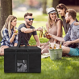 ECOSHIRE Large Insulated Cooler Bags, Reusable Food Warmer Delivery Bags for Hot and Cold, Collapsible Large Capacity and Durable, Suitable for Uber Eats, Doordash, Travel (XXXL)