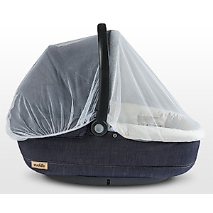 Baby Mosquito Net for Strollers, Carriers, Car Seats, Cradles. Fits Most PacknPlays, Cribs, Bassinets & Playpens. 44 x 48 Inch, Made of White, Portable & Durable Baby Insect Netting