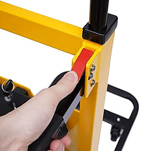 BJTDLLX Electric Folding Stair Climbing Hand Truck, 130W 150kg/330.7lbs Heavy Duty Electric Climber Moving Dolly with 6 Wheels, Warehouse CartSale Cart Dolly for Furniture Family Logistics Warehouse