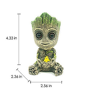 AnxunJim Aquarium Groot Air Bubbler Decorations Fish Tank Air Stone Set