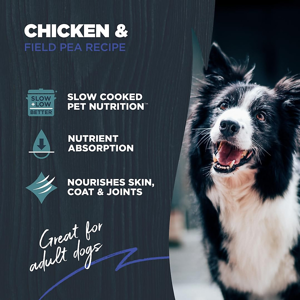 Blackwood Grain Free Dry Dog Food, Chicken & Field Pea Recipe, 10 Pound Bag for All Life Stages, Slow Cooked with Vitamins & Minerals for a Balanced Diet